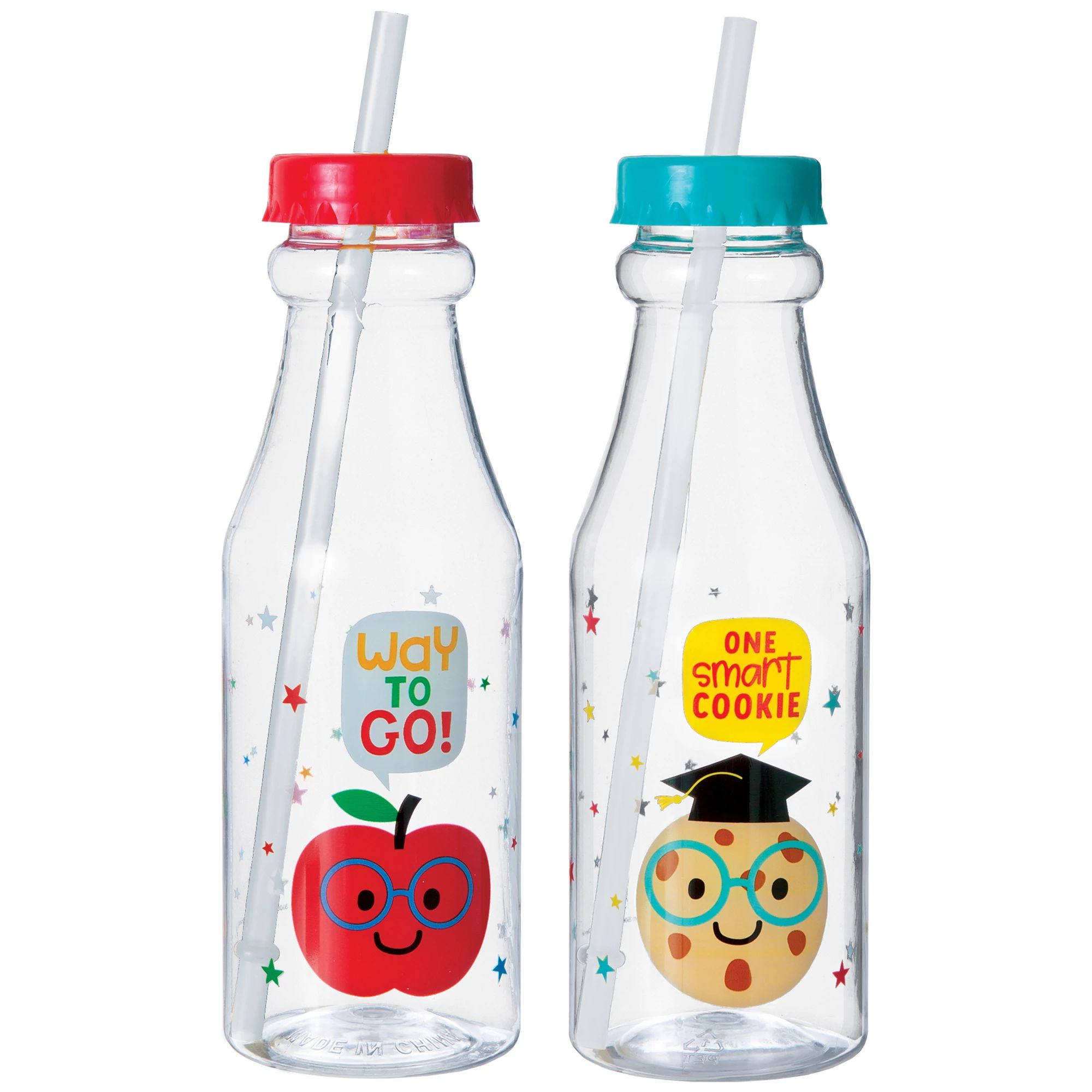 Graduation Fun Plastic Bottle w/ Straw - Dakota Party
