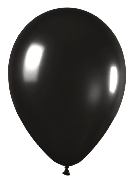 11" Premium Latex Balloons Deluxe Black, 25ct Sempertex - Dakota Party