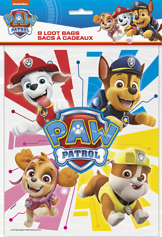 Paw Patrol Loot Bags 8ct - Dakota Party